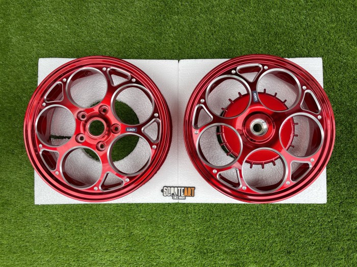 Jual Velg CNC Original Luigy Candy Red Ring 12 Vespa Sprint Primavera S ...