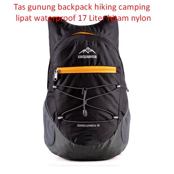 Jual Tas gunung backpack hiking camping lipat waterproof 17 Liter hitam ...