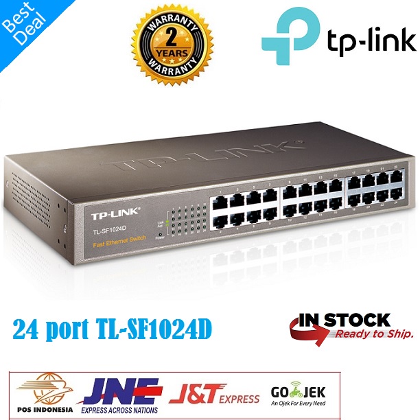 Jual Switch Hub TP-LINK TL-SF1024D 24-Port 100Mbps TPLINK 24Port 24 ...