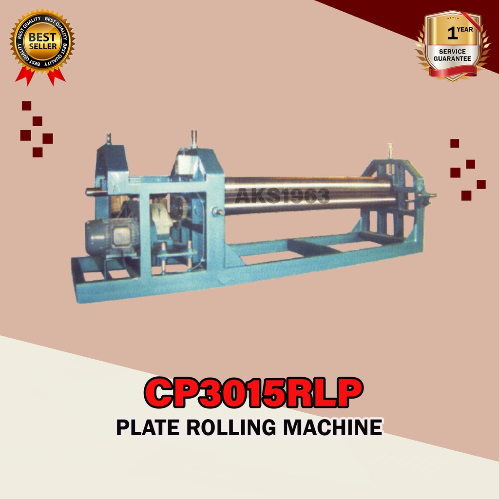 Jual Mesin Roll Plat Besi 3x1500 mm Plate Rolling Machine CP3015RLP ...