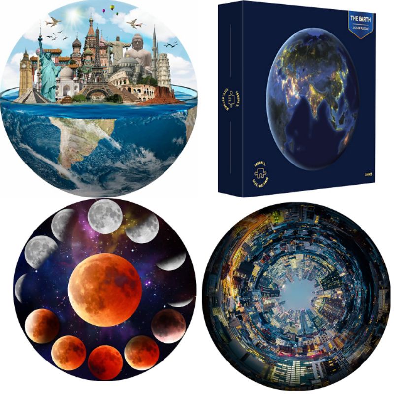 Jual Round Jigsaw Puzzle 1000 pcs - puzzle bulat | Shopee Indonesia