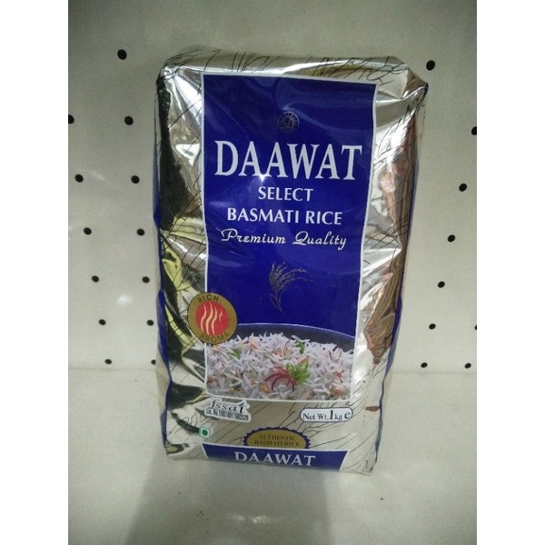 Jual daawat select basmati rice 1kg | Shopee Indonesia