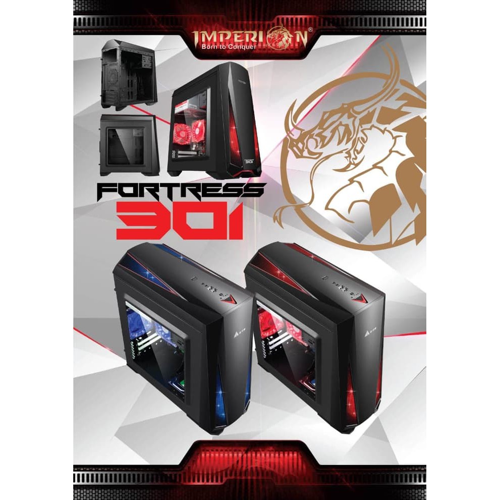 Jual Casing Imperion Fortress 301 302 303 305 bonus FAN RGB | Shopee Indonesia