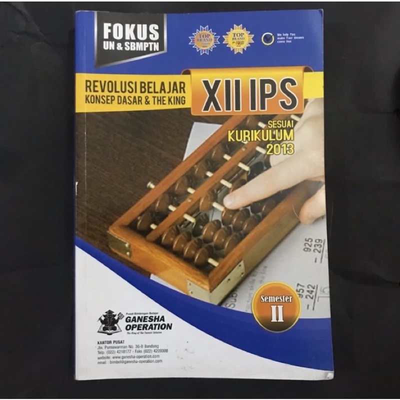 Jual [ORIGINAL] Ganesha Operation Revolusi Belajar Konsep Dasar & The King XII IPS Fokus UN ...