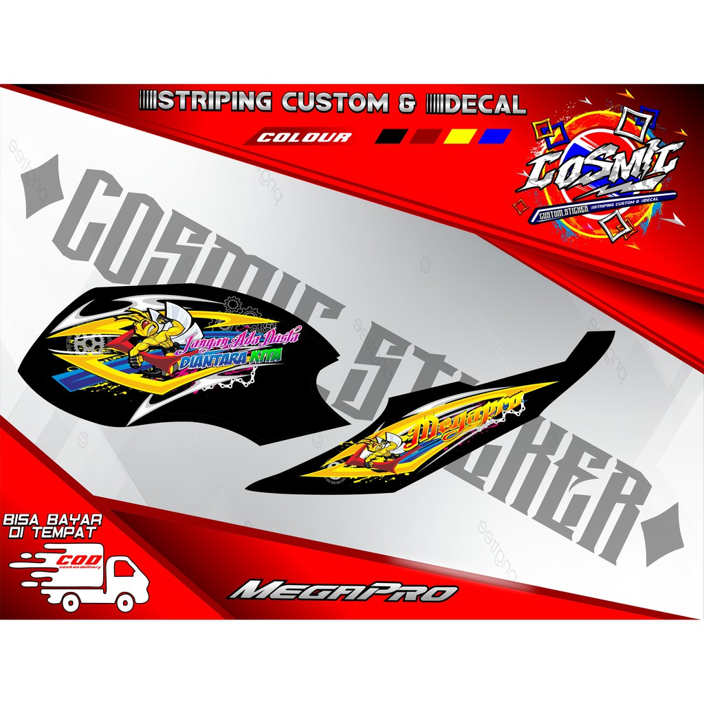 Jual STRIPING MEGAPRO STIKER DECAL VARIASI STICKER MEGAPRO PRIMUS 04 ...