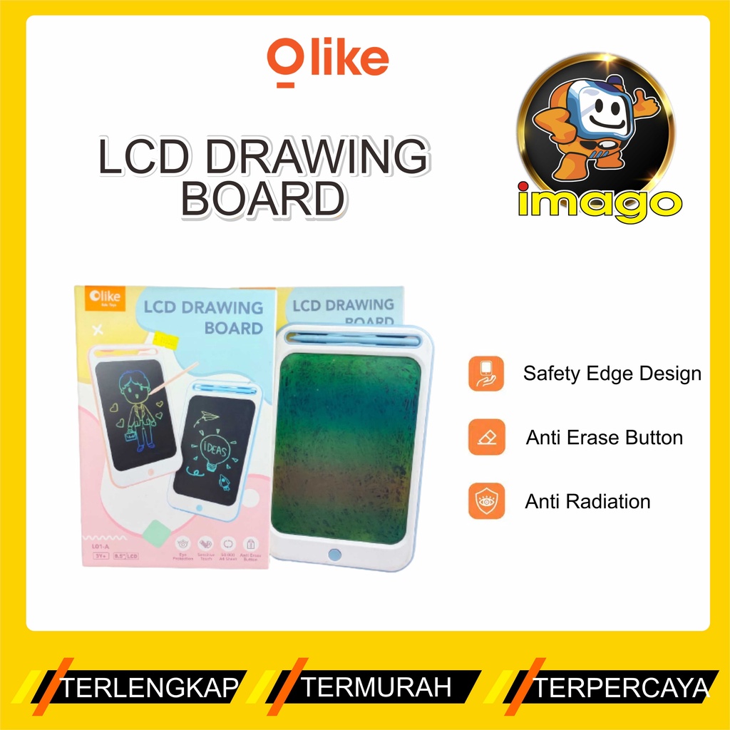 Jual OLIKE LCD DRAWING BOARD / PAPAN GAMBAR | Shopee Indonesia