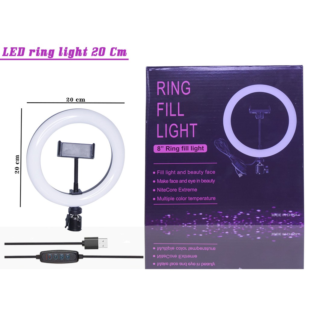 Jual Ringlight Ring Light Lampu Selfie 20 cm | 26 Cm | 30 cm Besar LED ...