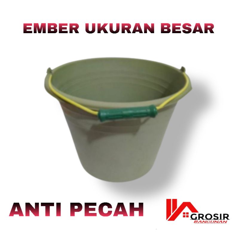 Jual Ember Air hijau Ukuran Besar/Plastik/Ember Cor/Serbaguna/Murah ...