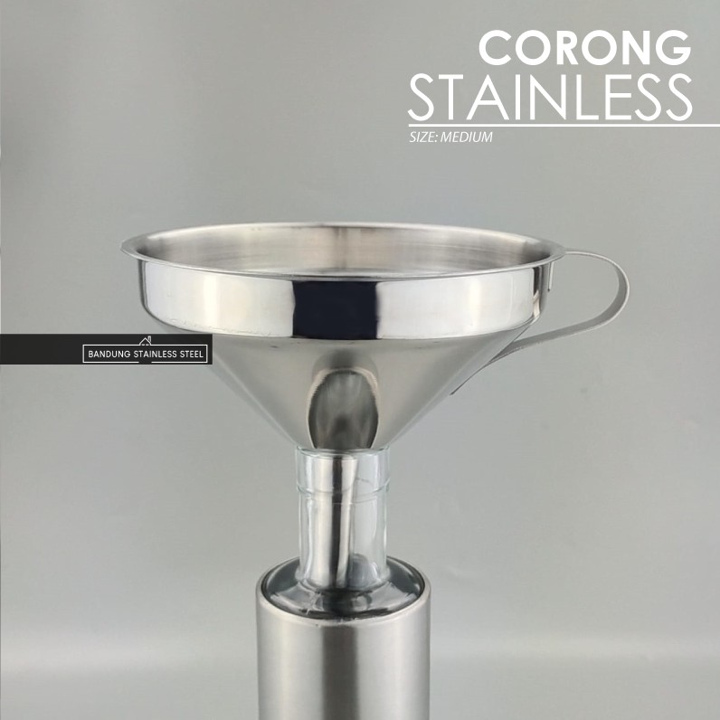 Jual Corong Stainless dengan gagang serbaguna tuang minyak garam kecap ...