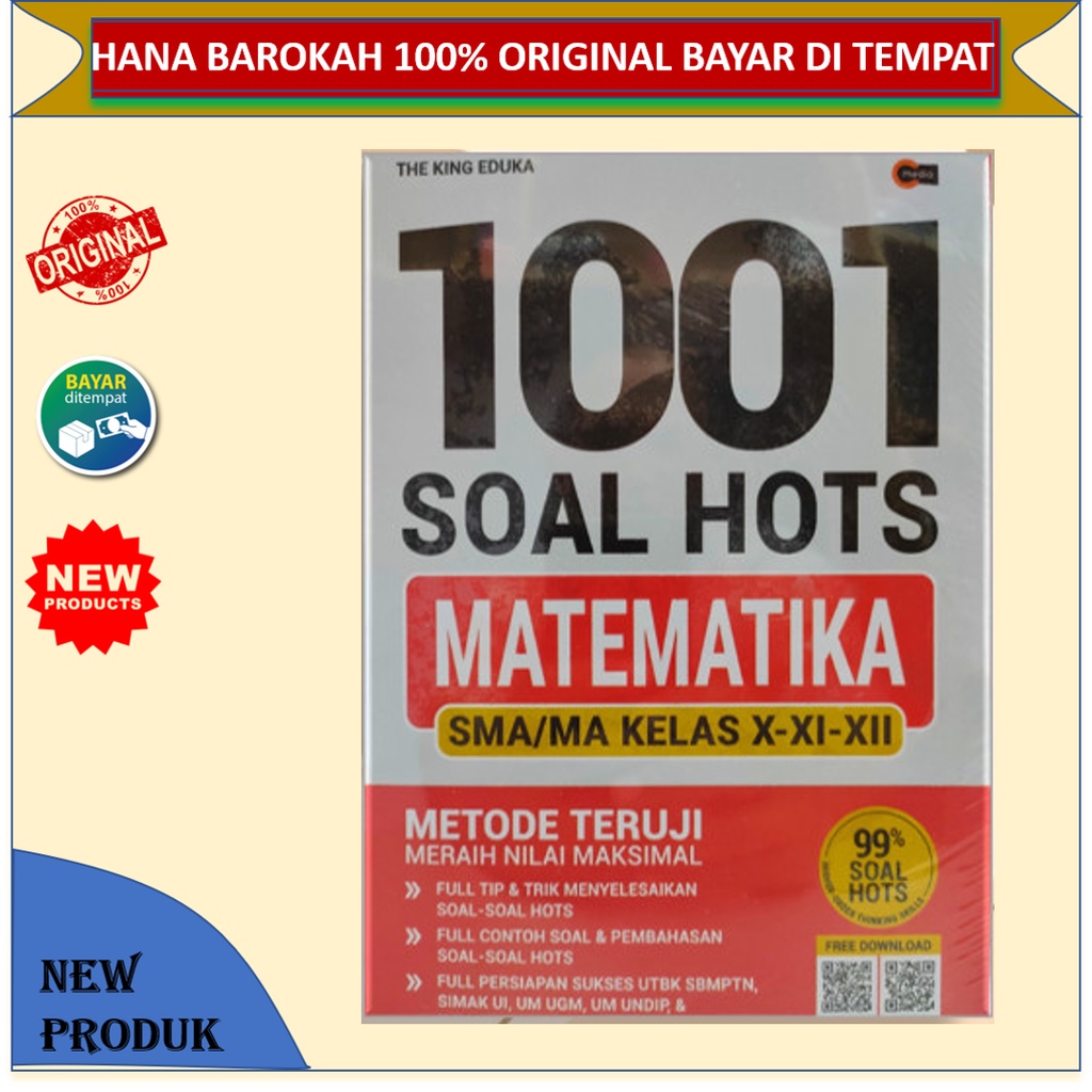 Jual Buku Bank Soal Matematika SMA 1001 Soal Hots Matematika SMA kelas X-XI-XII | Shopee Indonesia