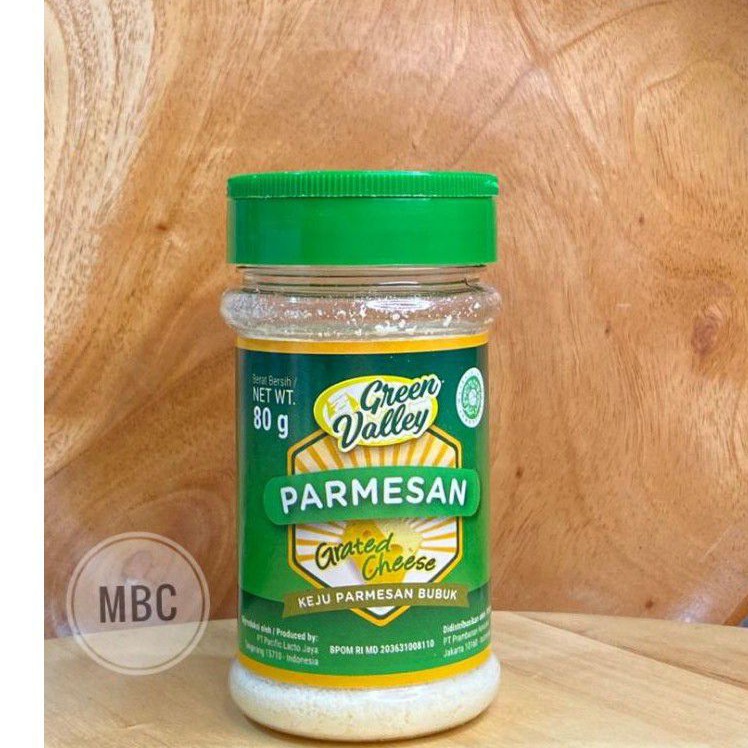 Jual 80 GR KEJU PARMESAN BUBUK GREEN VALLEY - GRATED PARMESAN | Shopee ...
