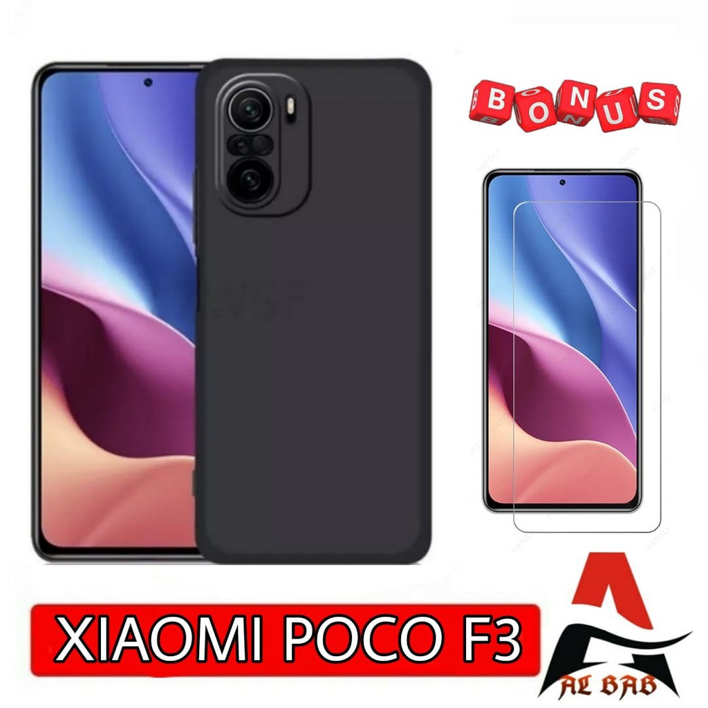 Jual Soft Case XIAOMI POCO F3 Bonus Tempered Glass Bening Slim Matte ...