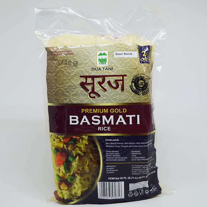 Jual DUA TANI BASMATI RICE 2 KG | Shopee Indonesia