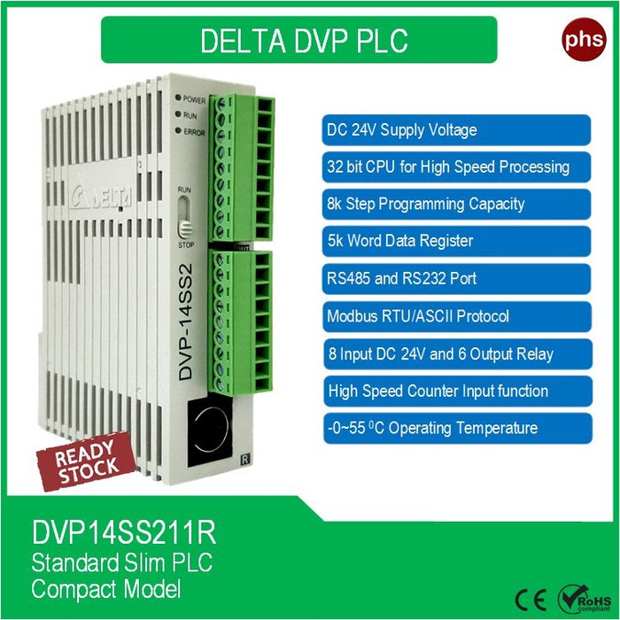 Jual DELTA SS2 Series PLC DVP14SS211R DVP14SS2T onderdil | Shopee Indonesia
