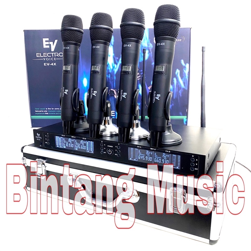Jual Mic wireless Electro voice 4X original electro voice Ev 4x free ...