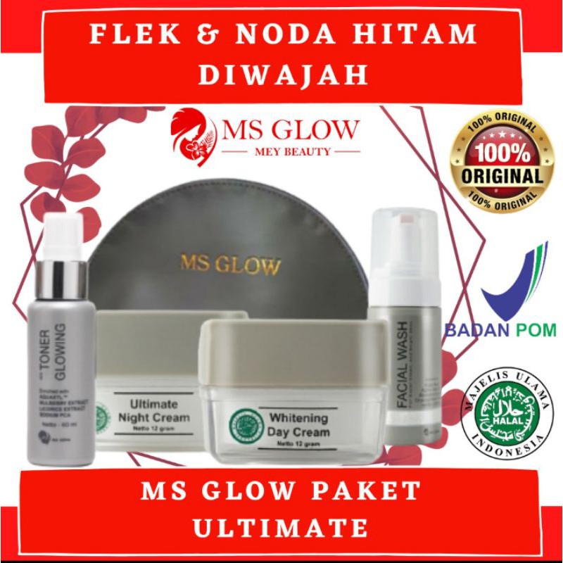 Jual MS GLOW PAKET FLEK ULTIMATE ORIGINAL / MS GLOW ULTIMATE BPOM ...