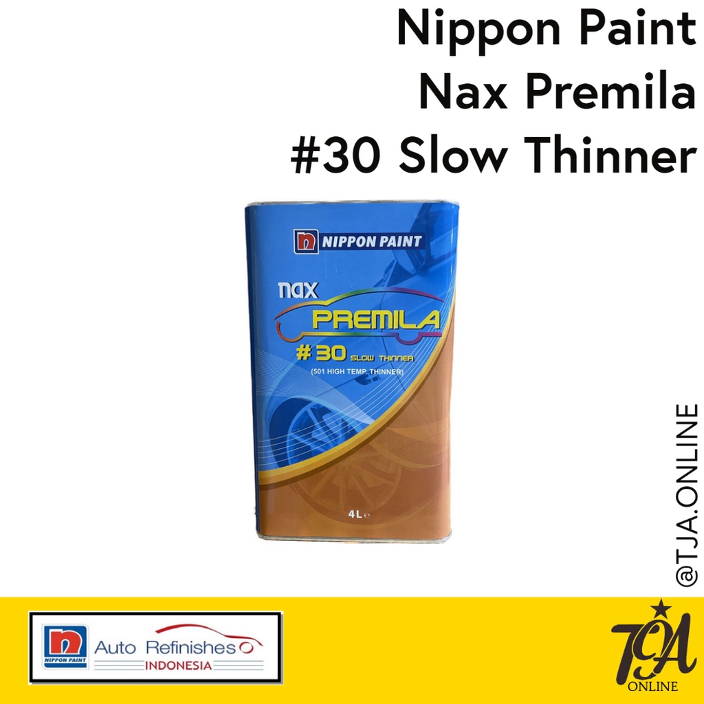 Jual Thinner PU Nax Premila #30 Slow Thinner Nippon Paint 4L | Shopee Indonesia