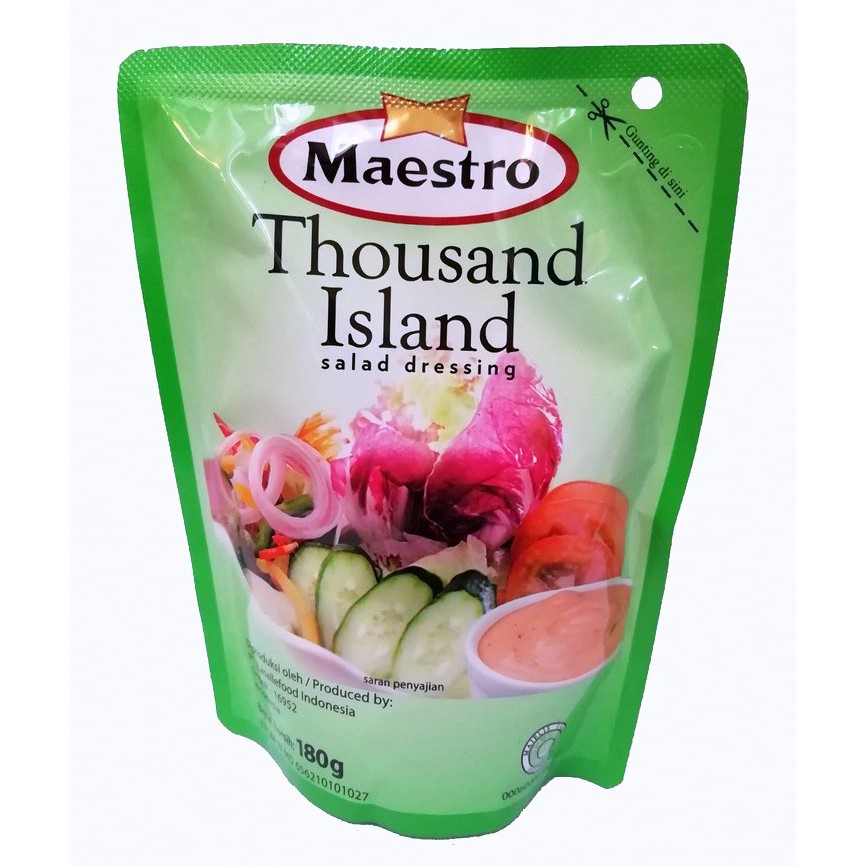 Jual Maestro Thousand Island 180gr - Salad Dressing | Shopee Indonesia