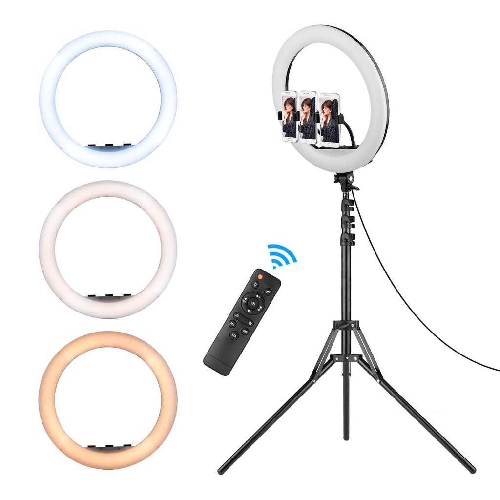 Jual Ring Light 21CM with Mini Grip Tripod Lampu Beauty MultiColor ...
