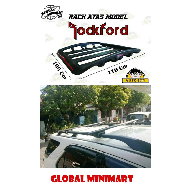 Jual PAKET CROSS BAR JEPIT ROOF RAIL + RACK ROCKFORD PAJERO SPORT LAMA ...