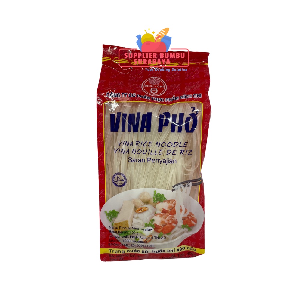 Jual Vina Pho Rice Noodle Vietnam / Kwetiaw Mie Beras 400g | Shopee Indonesia