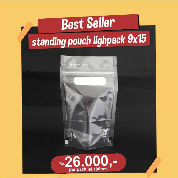 Jual plastik standing pouch KPACK 9x15 / plastik klip / kemasan pudot ...