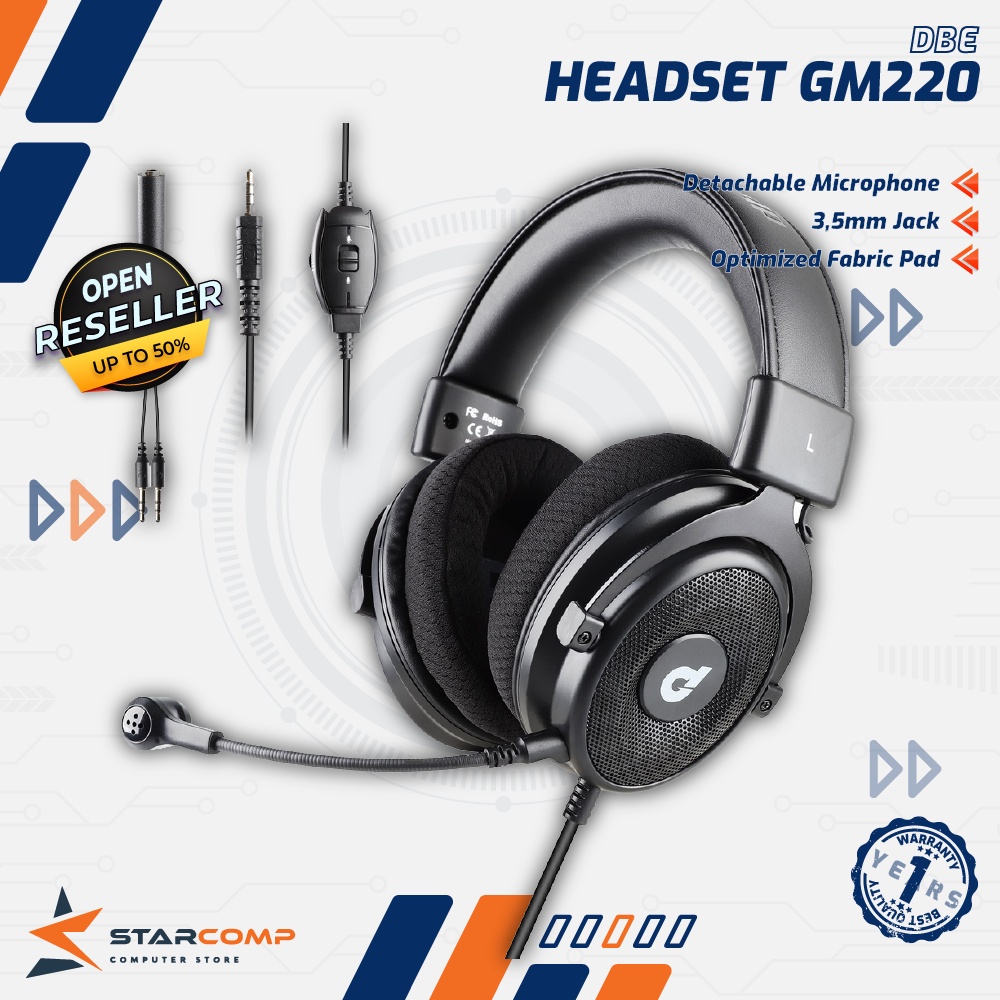 Jual dbE GM220 3.5mm Multiplatform Gaming Headphone dengan Fabric Pad ...