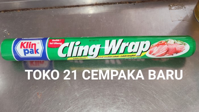 Jual Klinpak Cling Wrap Gulung Isi Ulang Ukuran Besar 37m x 38cm ...