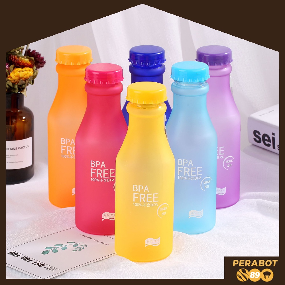 Jual SR010 Botol Minum BPA Free Transparant Doff / Botol Minum Soda ...
