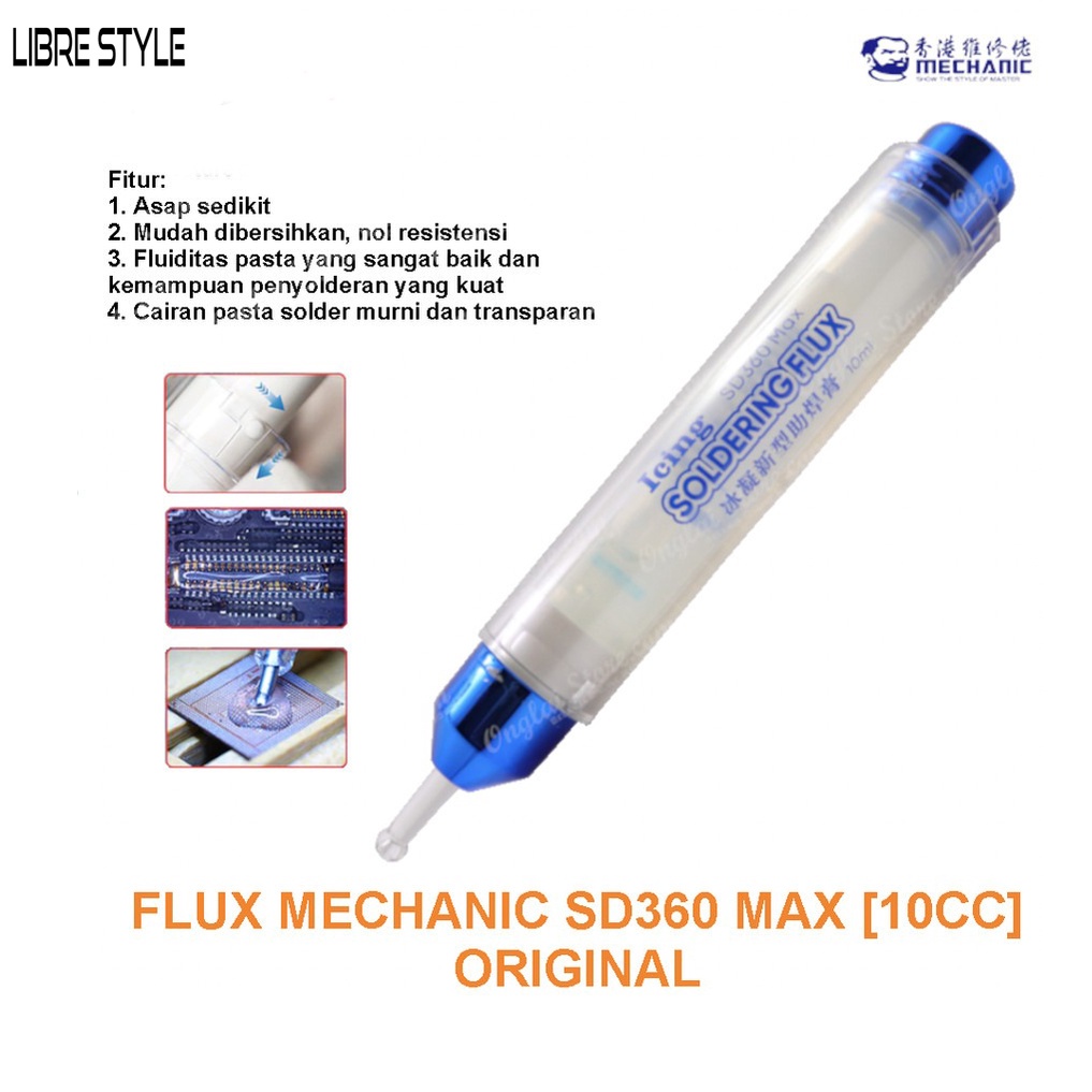 Jual MECHANIC SD360 MAX [10CC] Flux Solder / Pasta solder / minyak Solder | Shopee Indonesia