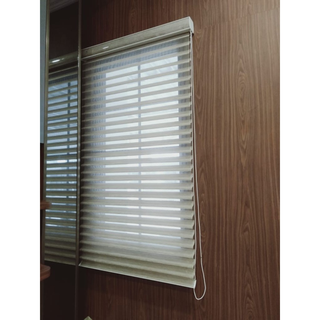 Jual Shadow Blinds Onna Dimout 55mm ( ukuran custom ) | Shopee Indonesia