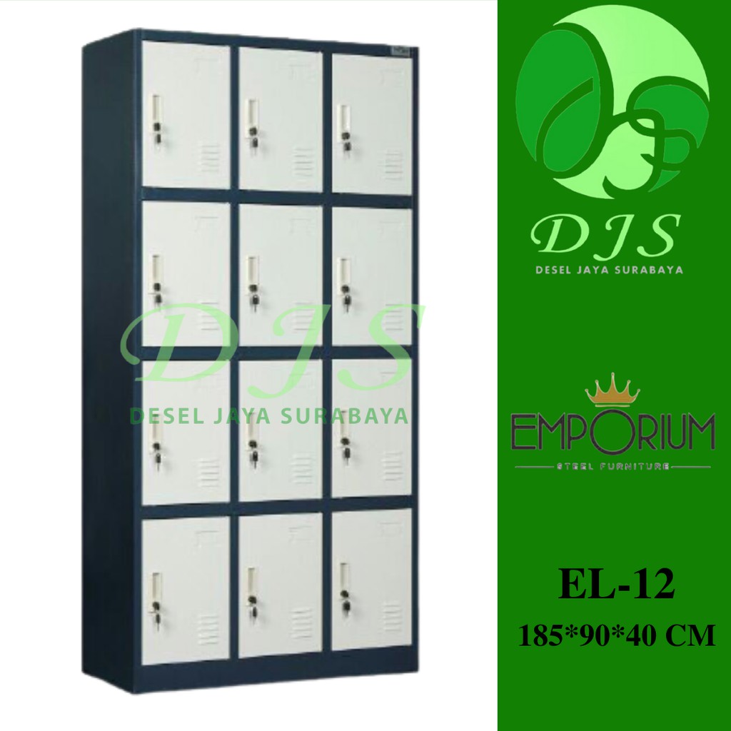 Jual Loker Besi 12 pintu EL12 - Locker Besi 12 Pintu - Loker Karyawan ...