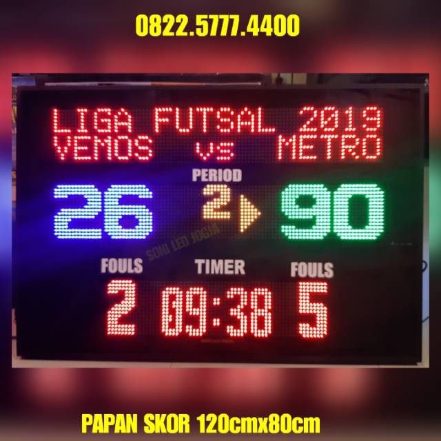 Jual Papan skor futsal papanskor Basket digital scoreboard led skor ...