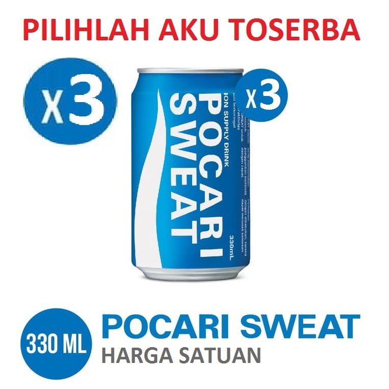 Jual POCARI SWEAT CAN KALENG 330 ml - ( HARGA PAKET ISI 3 ) | Shopee ...
