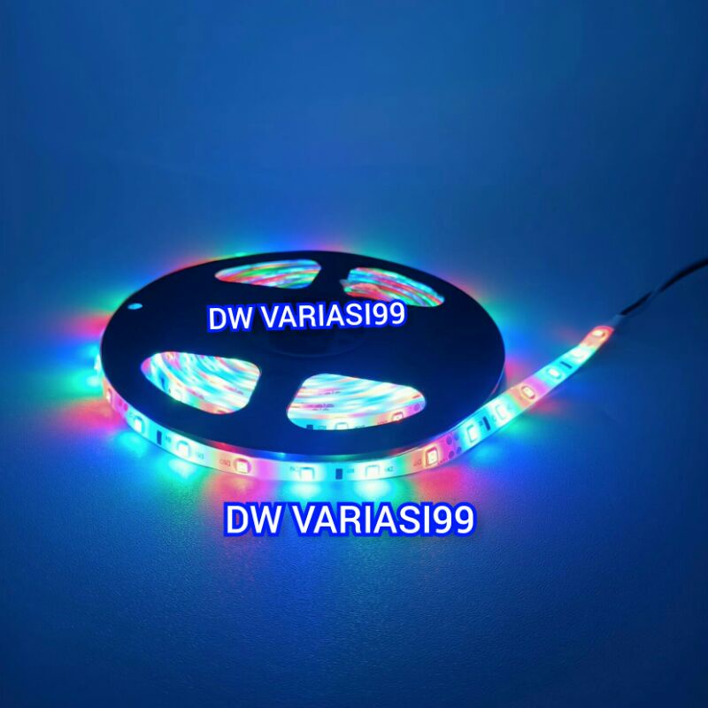 Jual Lampu Led Strip Truk Bis 12-24 volt 5 meter mata Led 3528 ...
