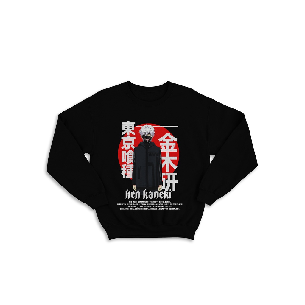 Jual SWEATER CREWNECK ANIME Tokyo Ghoul KANEKI KEN HAISE SASAKI ...