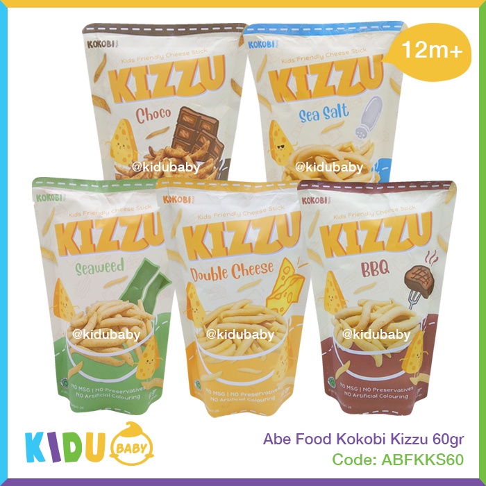 Jual Snack Bayi & Anak Abe Food Kokobi Kizzu 60gr Kidu Baby | Shopee ...
