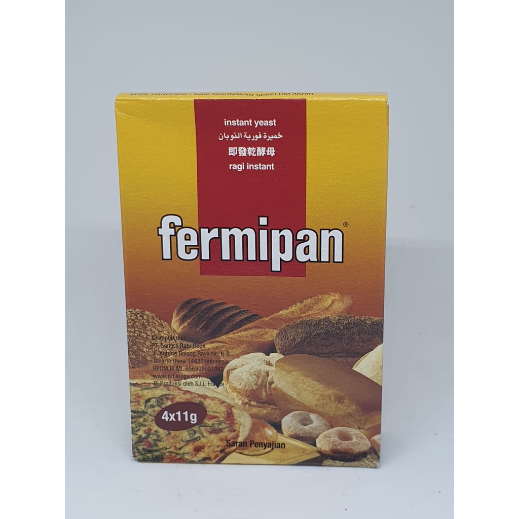 Jual FERMIPAN / RAGI INSTAN 4 X 11 GRAM / FERNIPAN KEMASAN SACHET ...