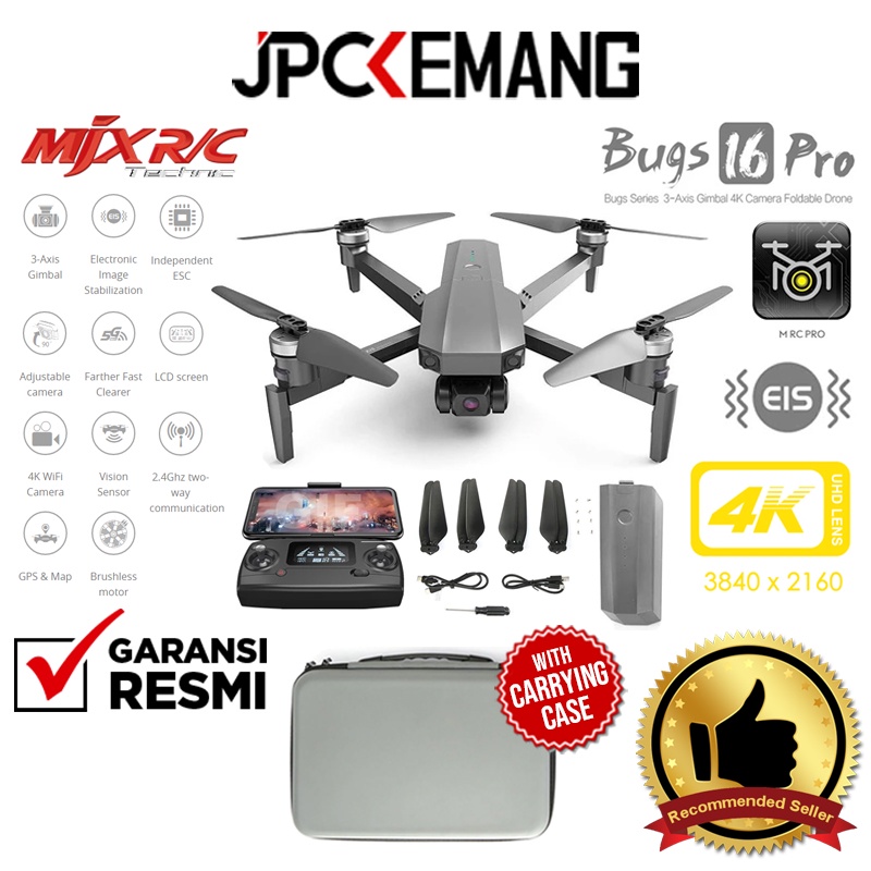 Jual Drone MJX Bugs 16 Pro B16 Pro EIS MJX Bugs 16Pro 4K Garansi Resmi | Shopee Indonesia