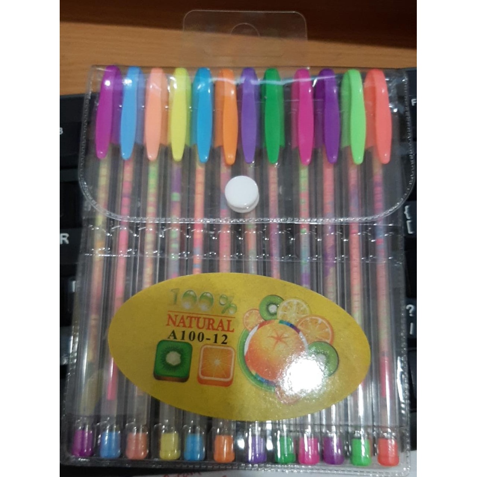 Jual BOLPOIN GEL GRADASI PASTEL PELANGI MIX COLOR | Shopee Indonesia