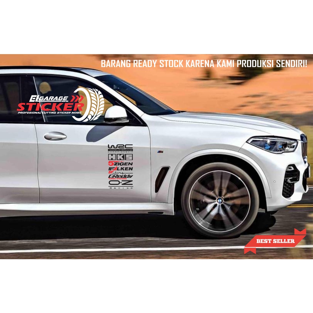 Jual Stiker mobil wrc hks oz racing set racing sticker mobil honda ...