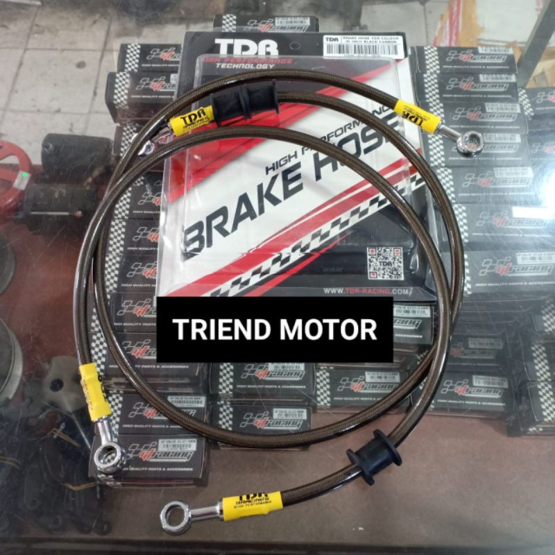 Jual Selang Rem TDR Hitam Karbon Depan Belakang 35 Inch 90 CM 24 Inch 60 CM | Shopee Indonesia