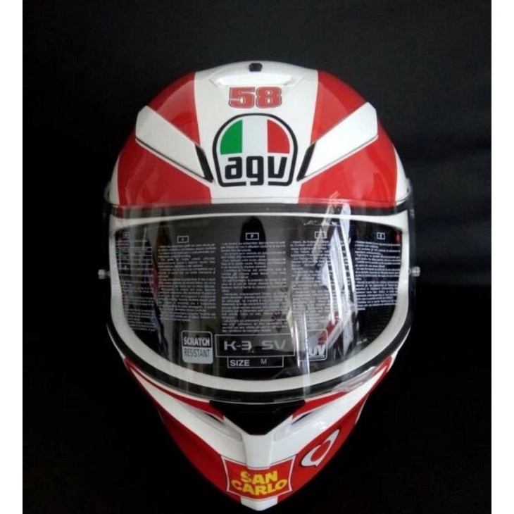 Jual Helm AGV K3 SV Simoncelli Original | Shopee Indonesia