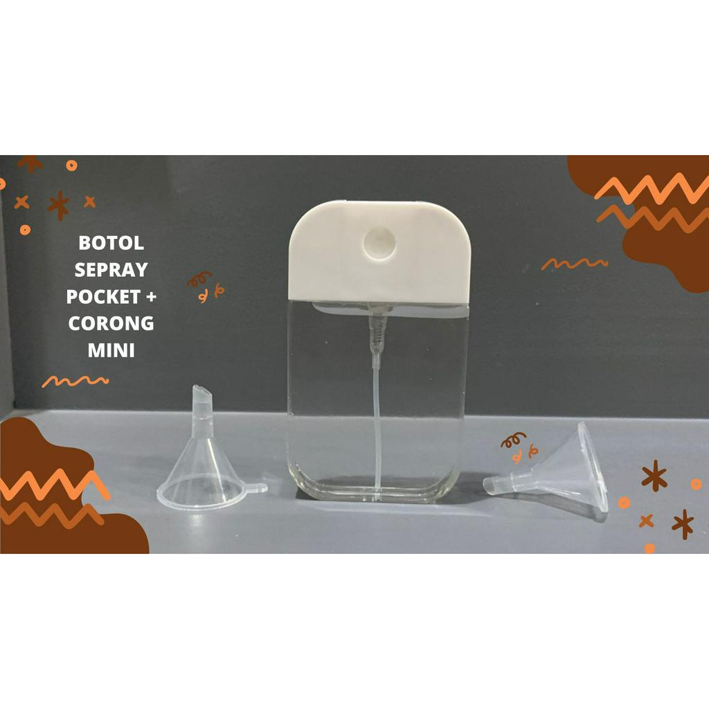 Jual Botol sepray 50ml pocket Card Plastic REFILLABLE Handsanitizer ...