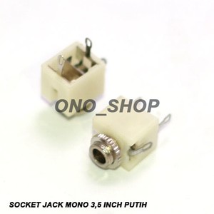 Jual Socket Jack Mini Mono 3,5" Putih | Shopee Indonesia