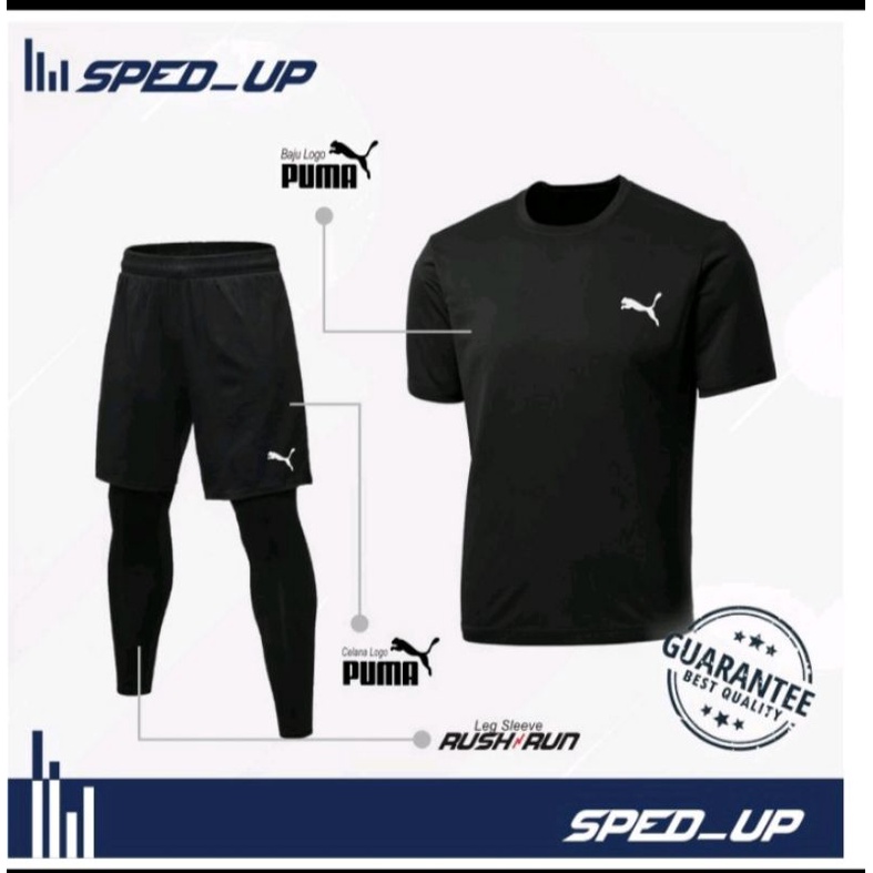 Jual PAKET SETELAN OLAHRAGA PRIA 1 SET BAJU PAKAIAN LARI JOGGING SPORT ...