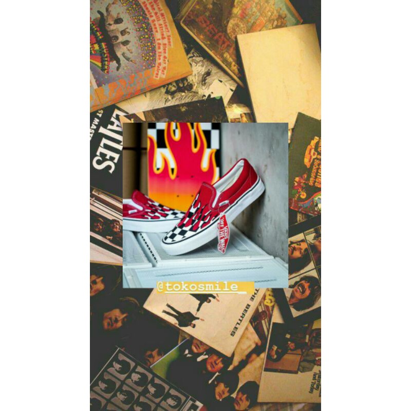Jual Vans Slipon Checkboard Flame Red | Shopee Indonesia Jual Vans Slipon Checkboard Flame Red | Shopee Indonesia