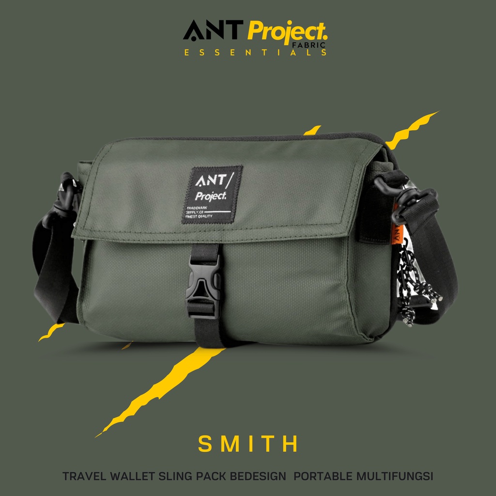 Jual ANT PROJECT - New Tas Sling Bag Wallet SMITH - Tas Selempang Pria ...