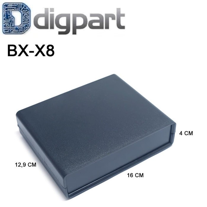 Jual Box Project X8 Hitam Plastik 160x129x4 mm Case Enclosure for ...