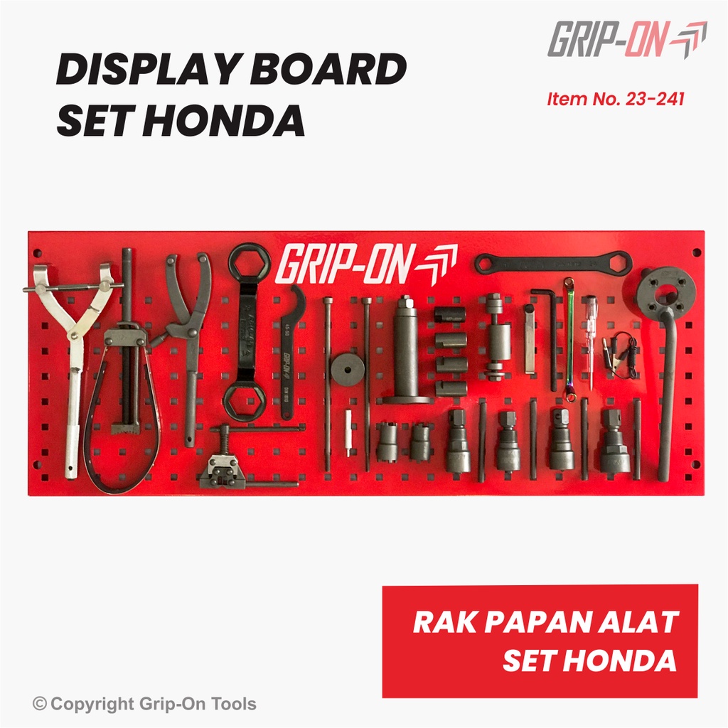 Jual Grip-On Honda Basic Repair Tools Set With Display Board Paket Tool ...